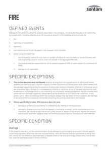 Fire Wording - JVC Insurance