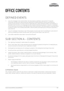 Office Contents Wording - JVC Insurance